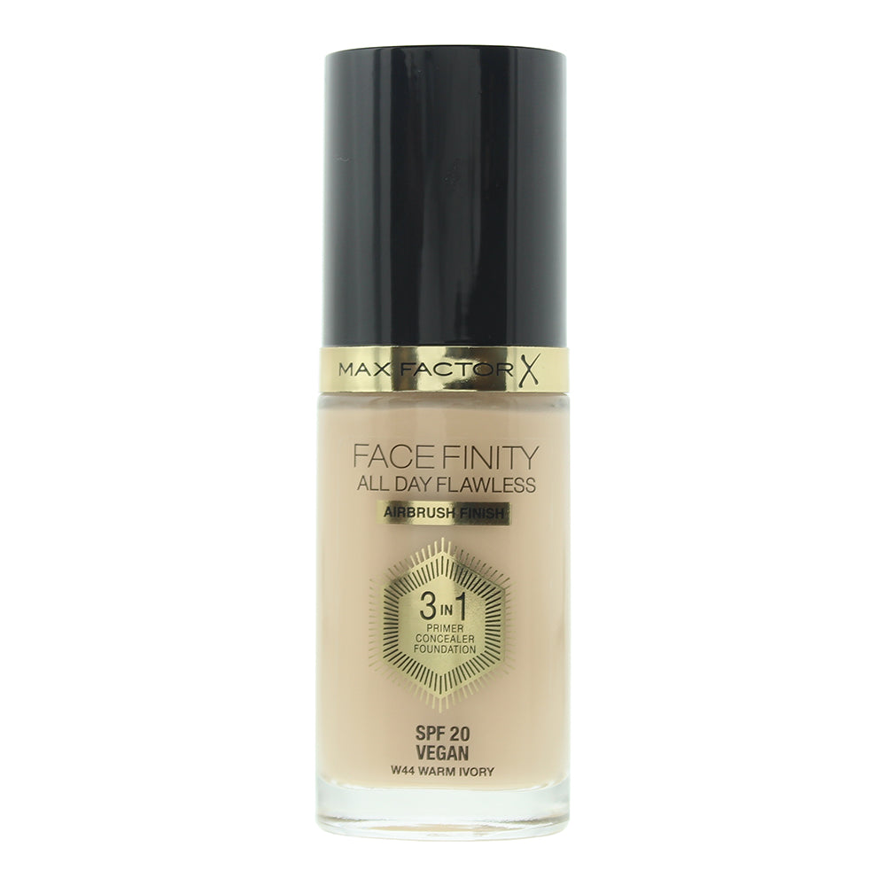 Max Factor Face Finity All Day Flawless 3 In 1 44 Warm Ivory Foundatio ...