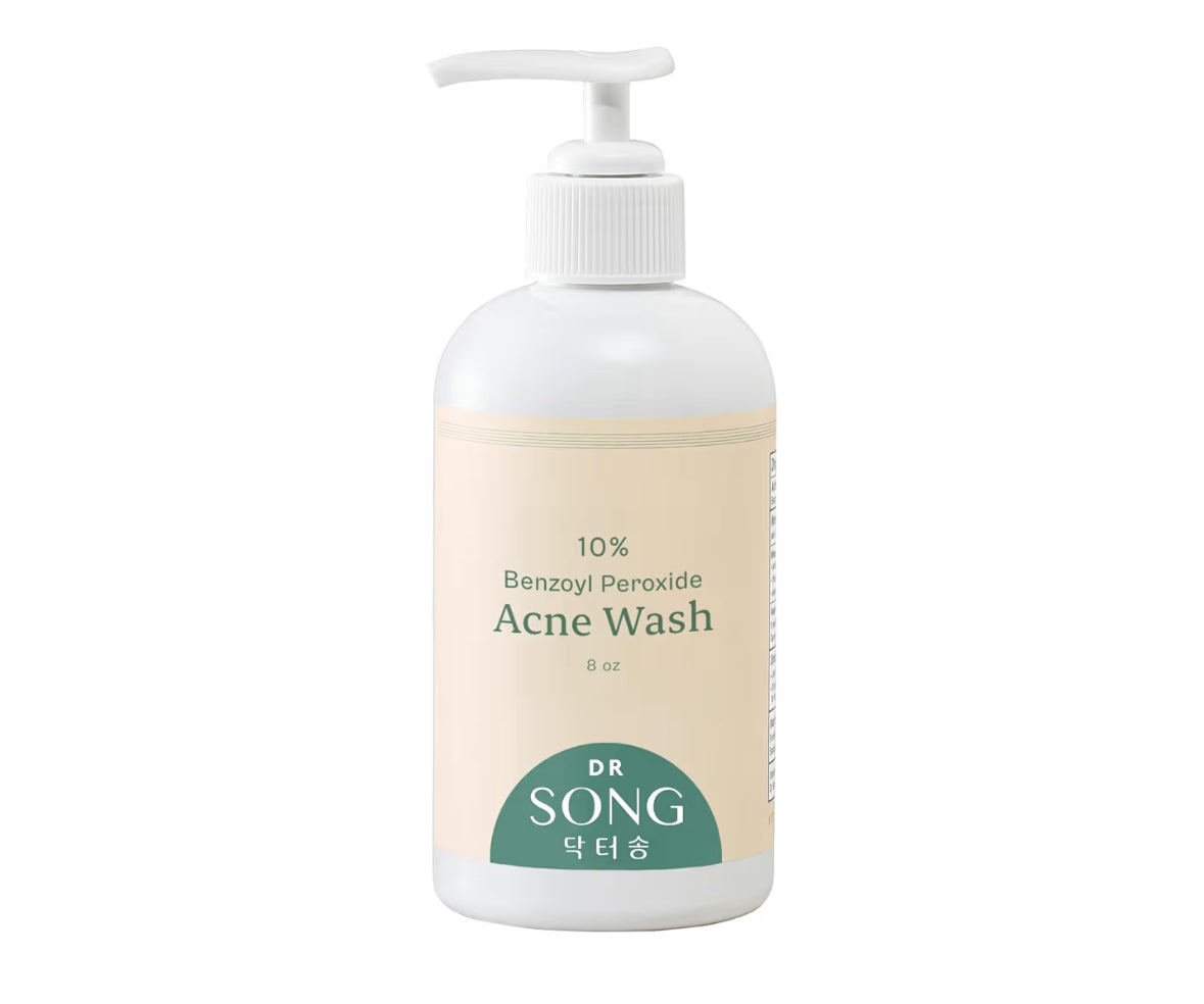 Dr Song Benzoyl Peroxide Wash 10% with Hyaluronic Acid Acne Treatment ...